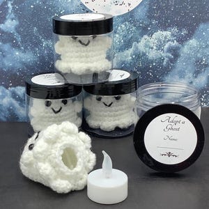Adopt a Ghost, Small Ghost in Jar, Cute Halloween Gift, Positive ...