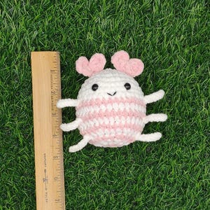 Crocheted Love Bug Stuffed Animal, Cute Love Bug Plush, Amigurumi ...