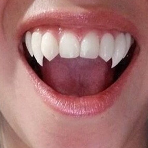 Cute Anime Vampire Girl With Fangs