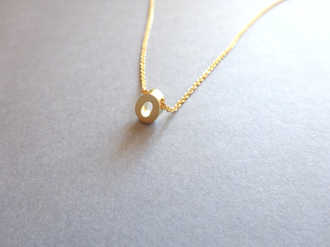 O Necklace Letter O Necklace O Initial Necklace Gold Custom | Etsy