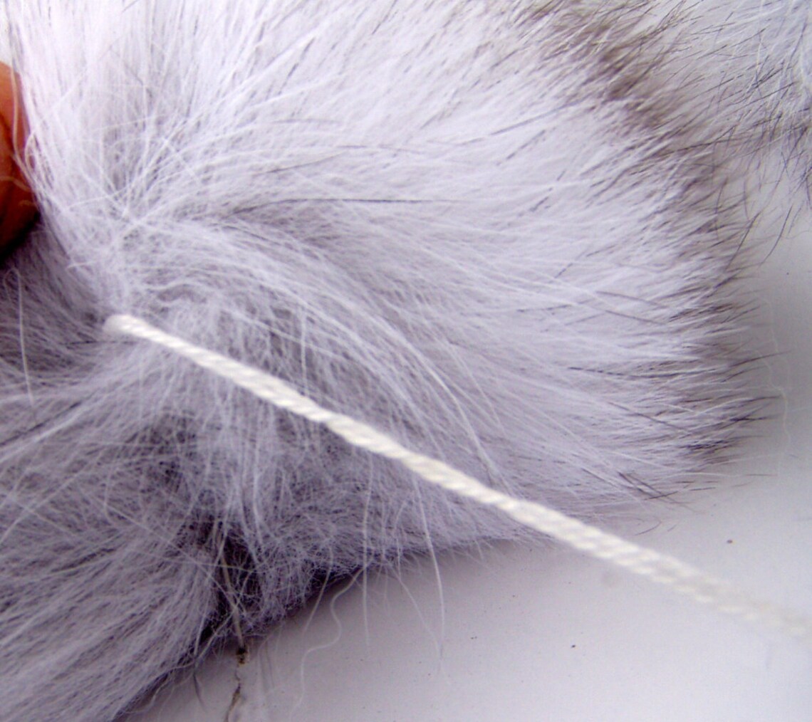 Blue Fox Pom Pom Authentic, Genuine Fox Fur Pompom, Natural Fox Fur Pom ...