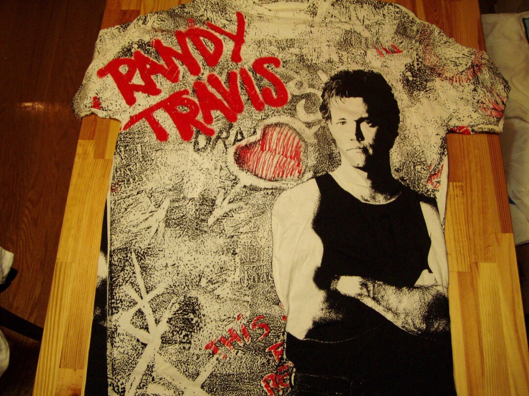 Randy Travis All-over Graffiti T Shirt Licenced Dead Stock W Tags ...