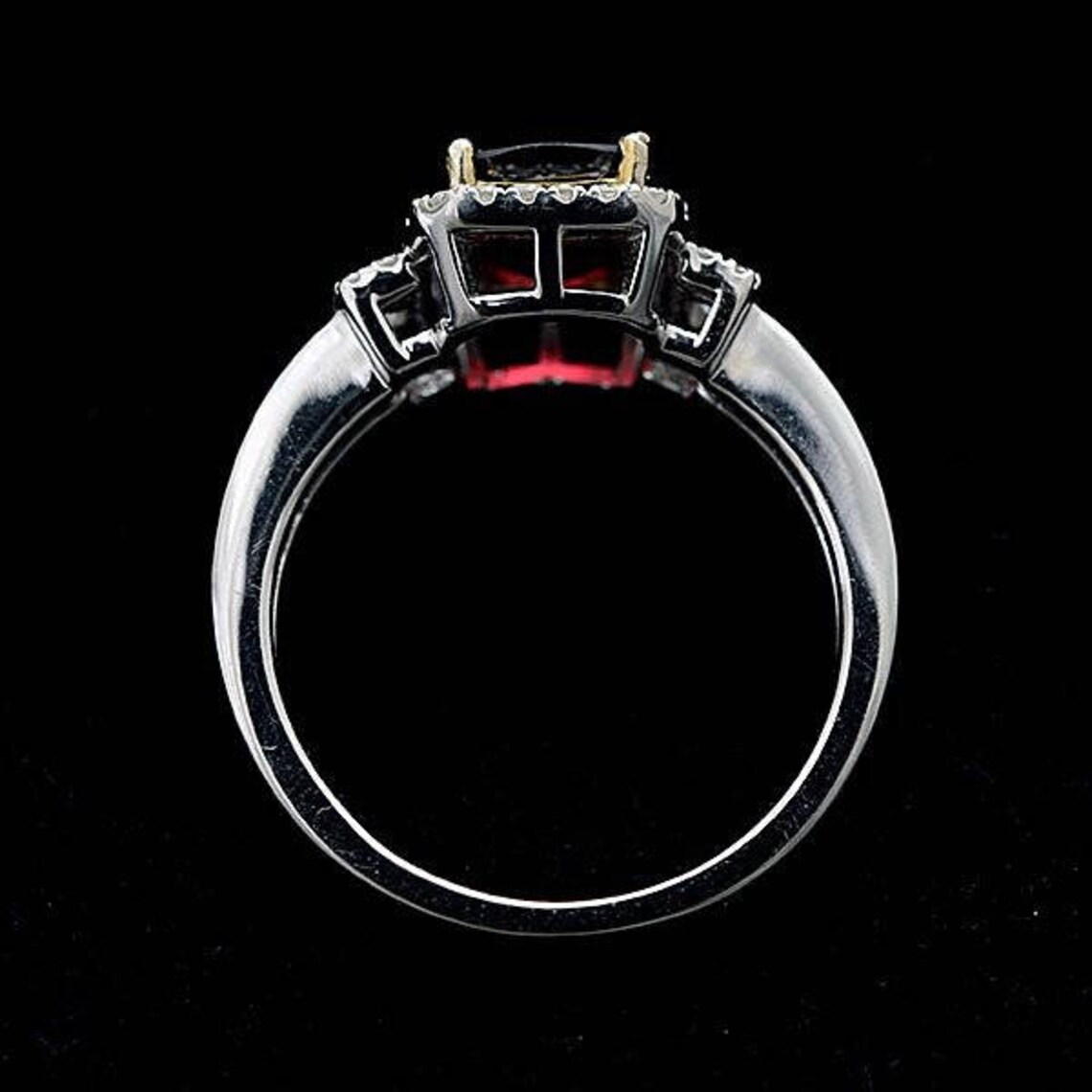 Beautiful SPINEL, DIAMOND, 14K White Gold Ring Vintage Estate - Etsy