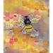 Bee Print, Honey Bee Decor, Art Print, Nursery, Colorful Honeycomb, Bee ...