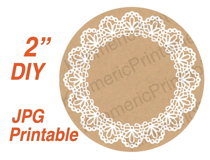 2 Printable KRAFT & LACE instant Downloadcanning - Etsy