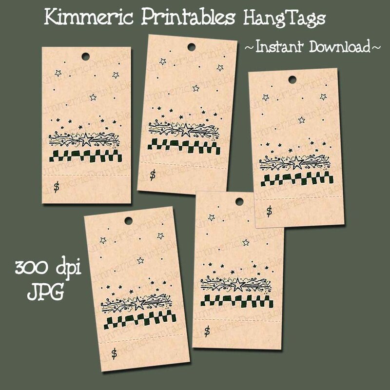 Primitive Tags - Etsy