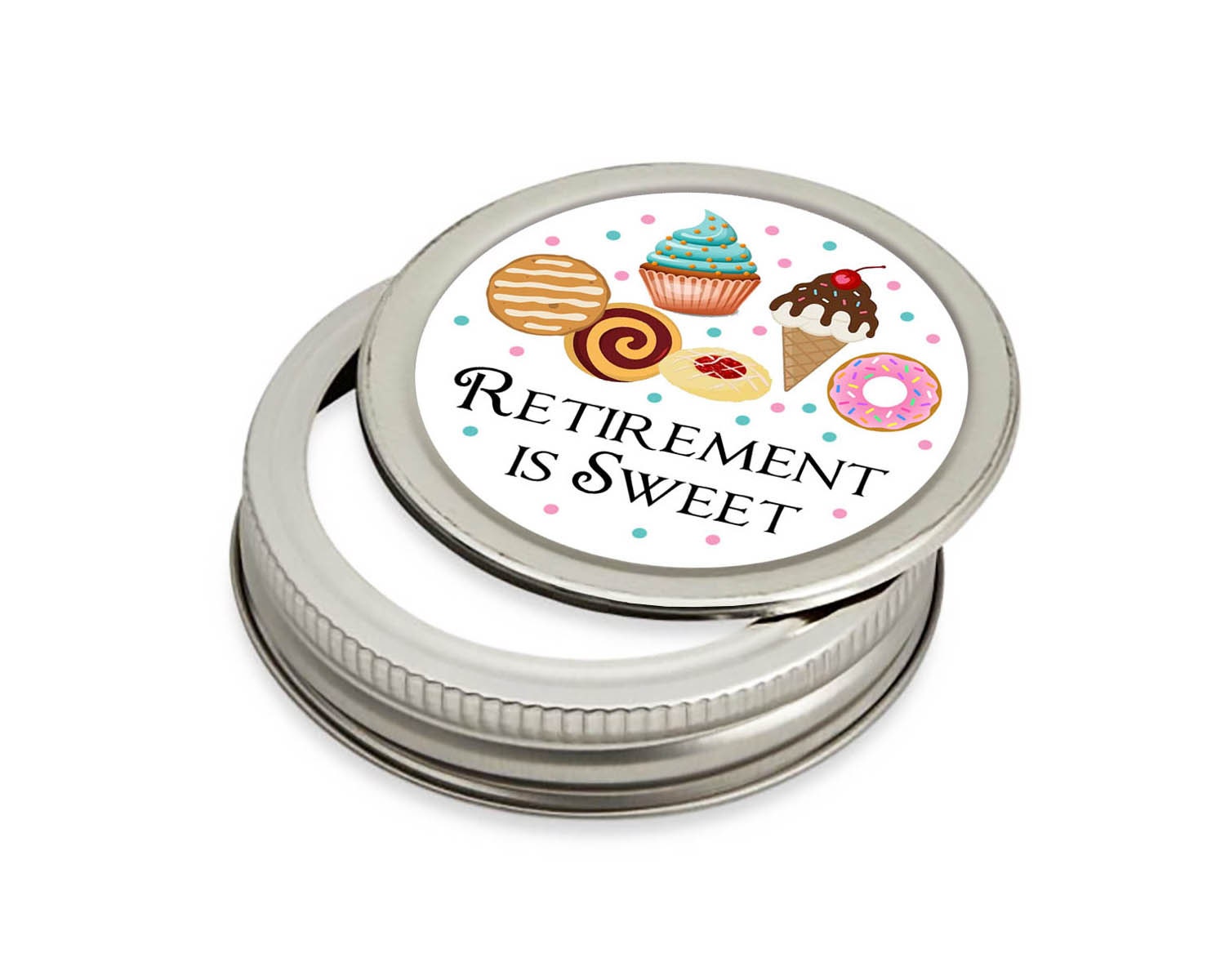 Printable RETIREMENT is SWEET Canning Labels Hang Tags Mason - Etsy