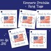 Patriotic American Flag Hang Tags, July 4th Gift Tags (digital Download ...