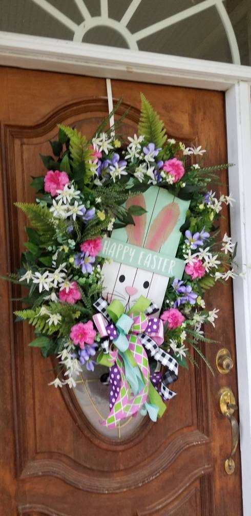 Spring Easter Wreath Spring Grapevine Wreath for Front Door | Etsy
