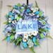 Coastal Wreath Summer Lake Wreath Blue Summer Wreath - Etsy