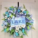 Coastal Wreath Summer Lake Wreath Blue Summer Wreath - Etsy
