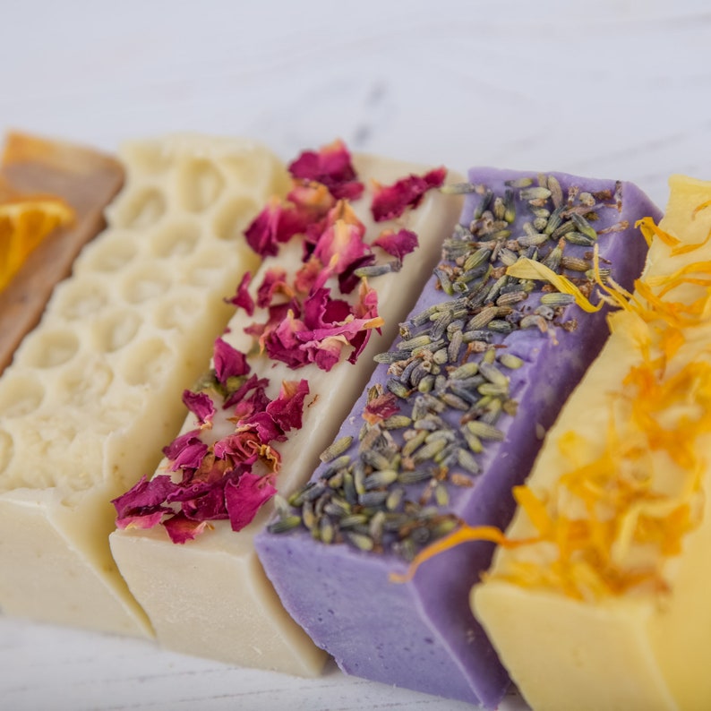 Handmade Shea Butter Soap T Box 5 Soaps Etsy