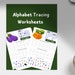 Alphabet Tracing Activity Digital Download Printable Alphabet Tracing ...