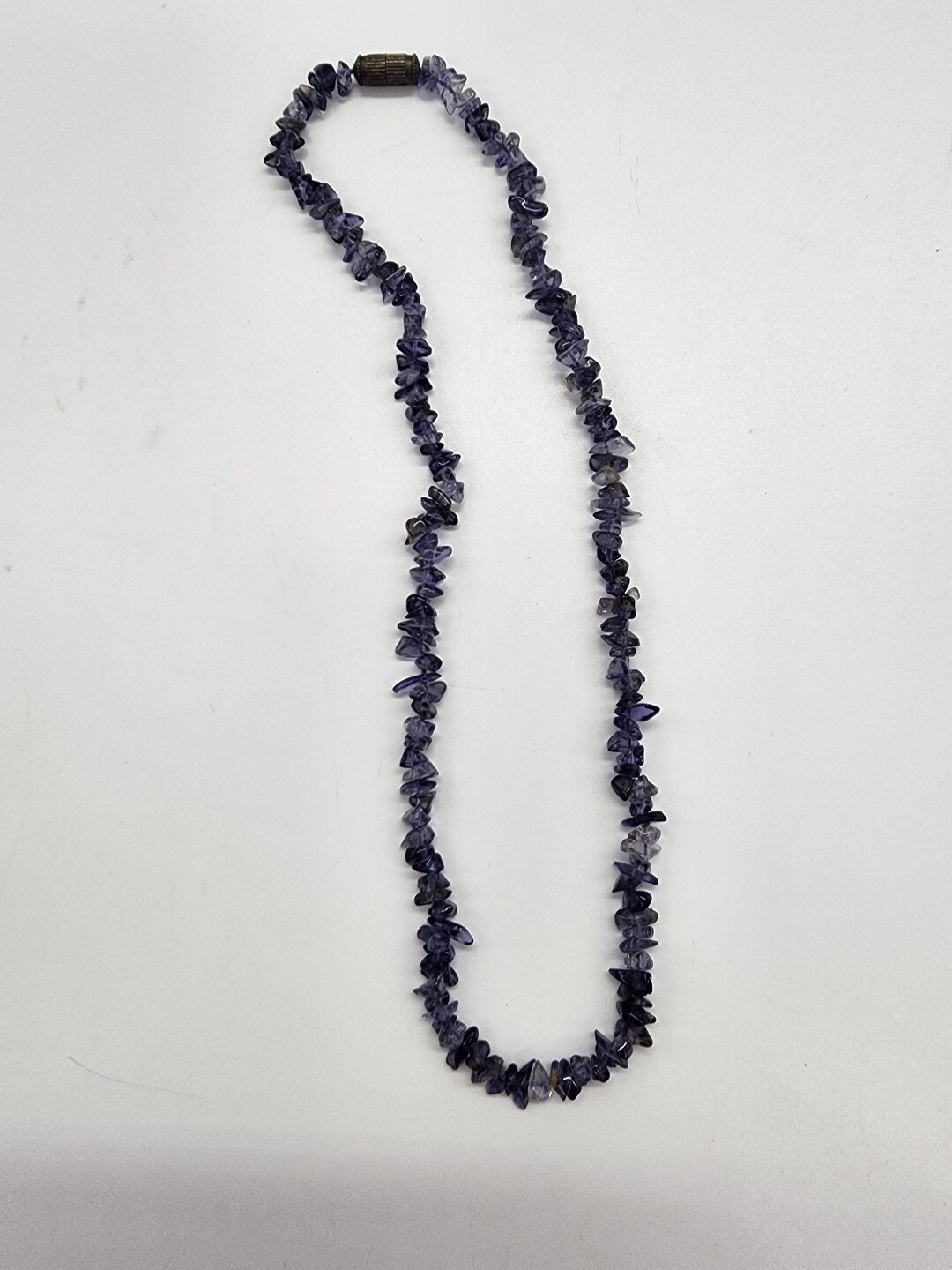 Vintage Natural Lolite Chip Bead Necklace - Etsy