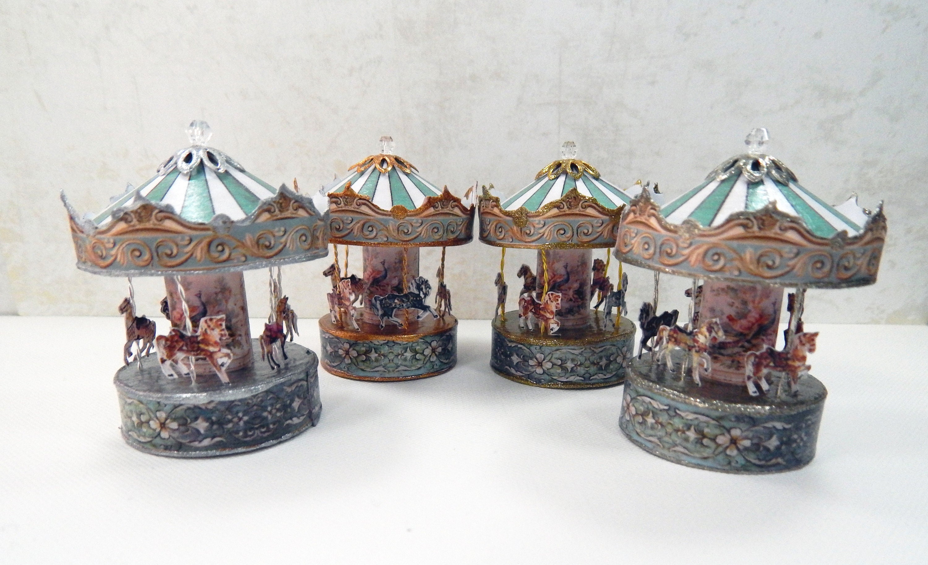 Vintage style carousel horse 1:12 Dolls & Miniatures Art & Collectibles ...