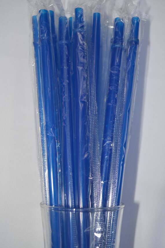 Reusable 9 Inch Dark Blue Straws With Rings BPA Free - Etsy