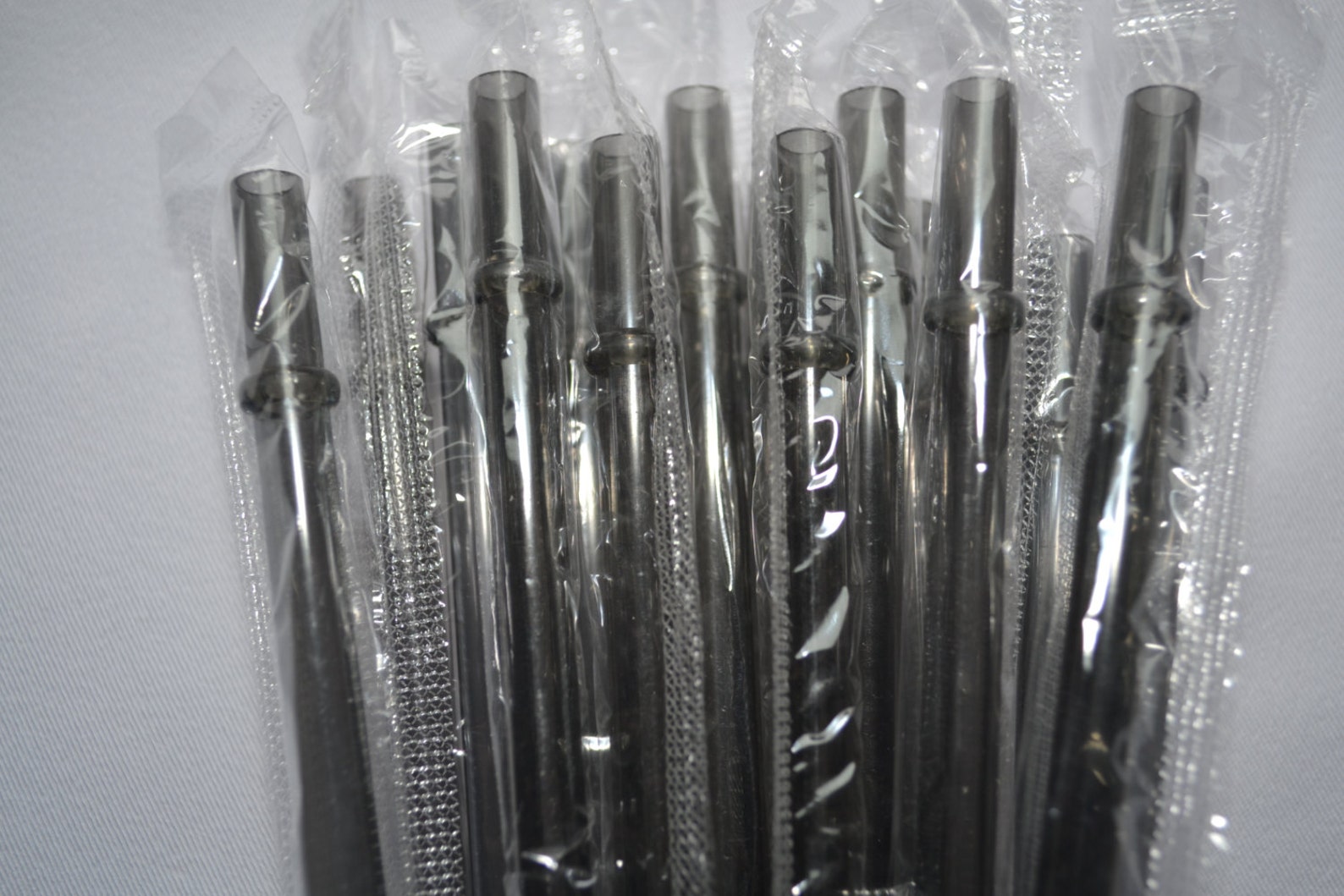 Reusable 9 Inch Smoke Black Straws With Rings BPA Free - Etsy