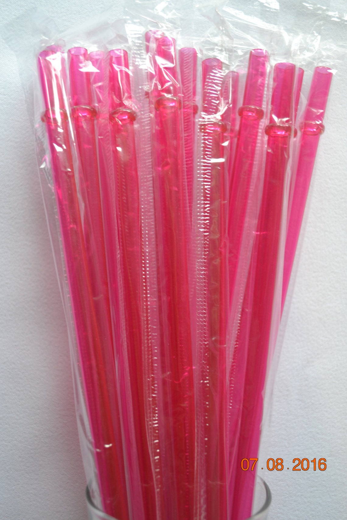 10 Reusable 9 Inch Clear Solid Straws With Rings Bpa Etsy