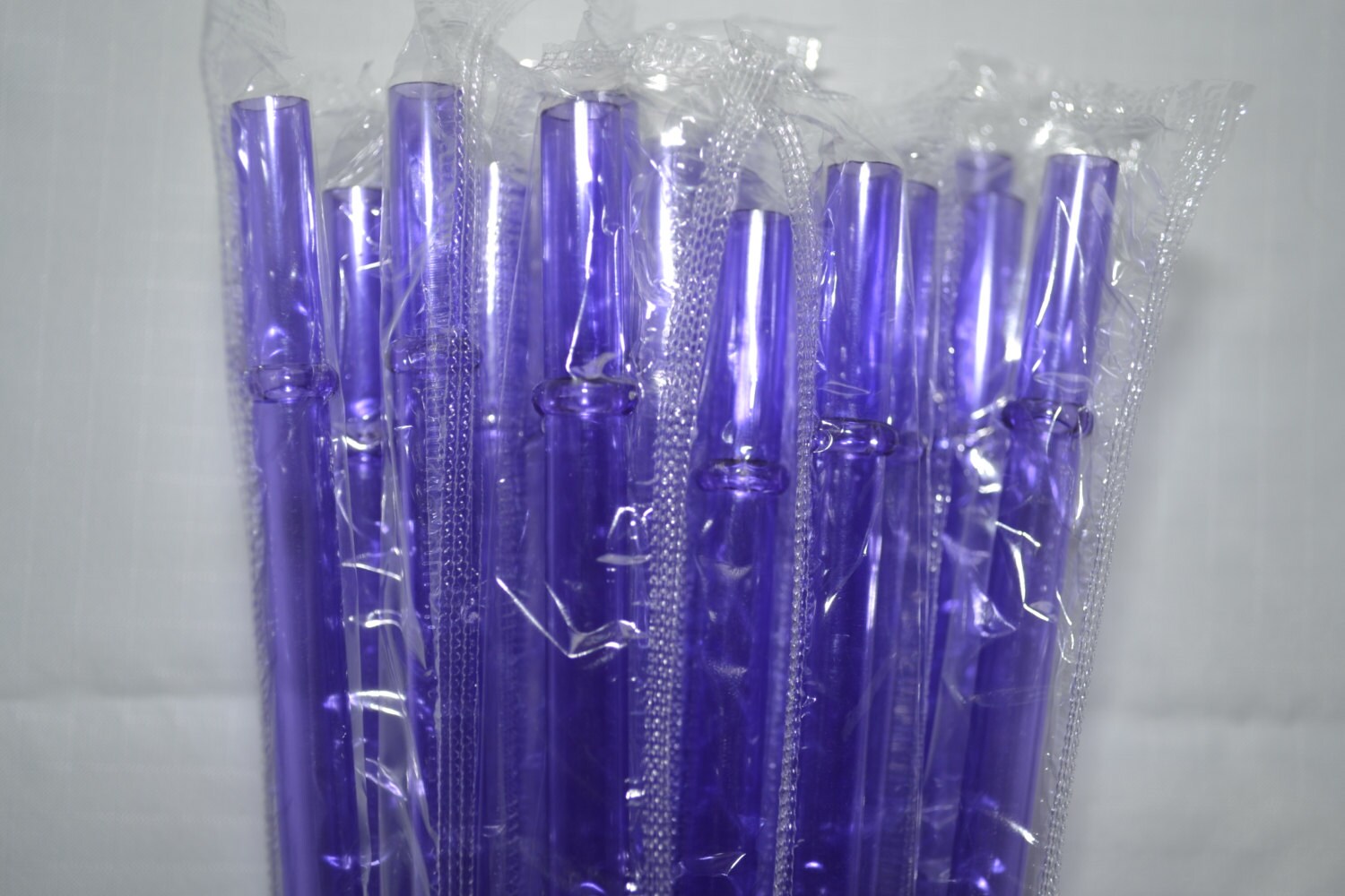 Reusable 9 Inch Purple Straws With Rings Bpa Free Etsy
