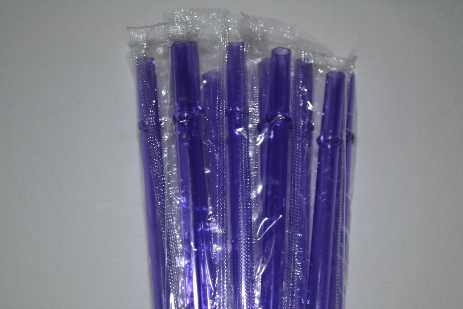 Purple Straws Reusable 9" Inch Straws With Rings - BPA Free - Free ...