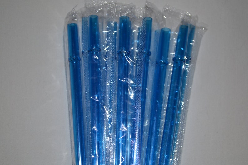 Reusable 9 Inch Clear Solid Straws With Rings Bpa Free Etsy