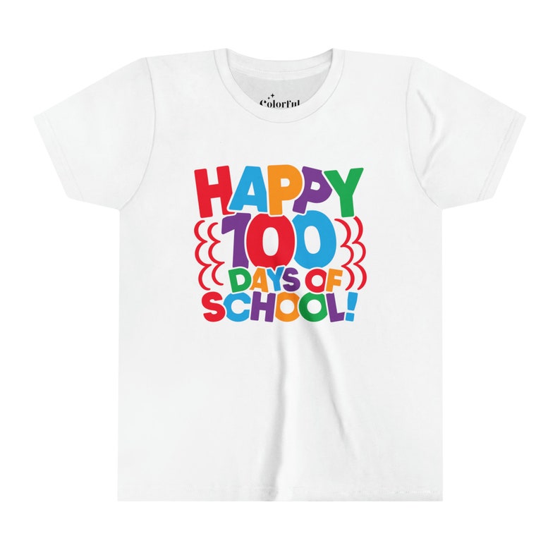 Happy 100 Days Shirt 100th Day Of School Tee Kindergarten Shirt
