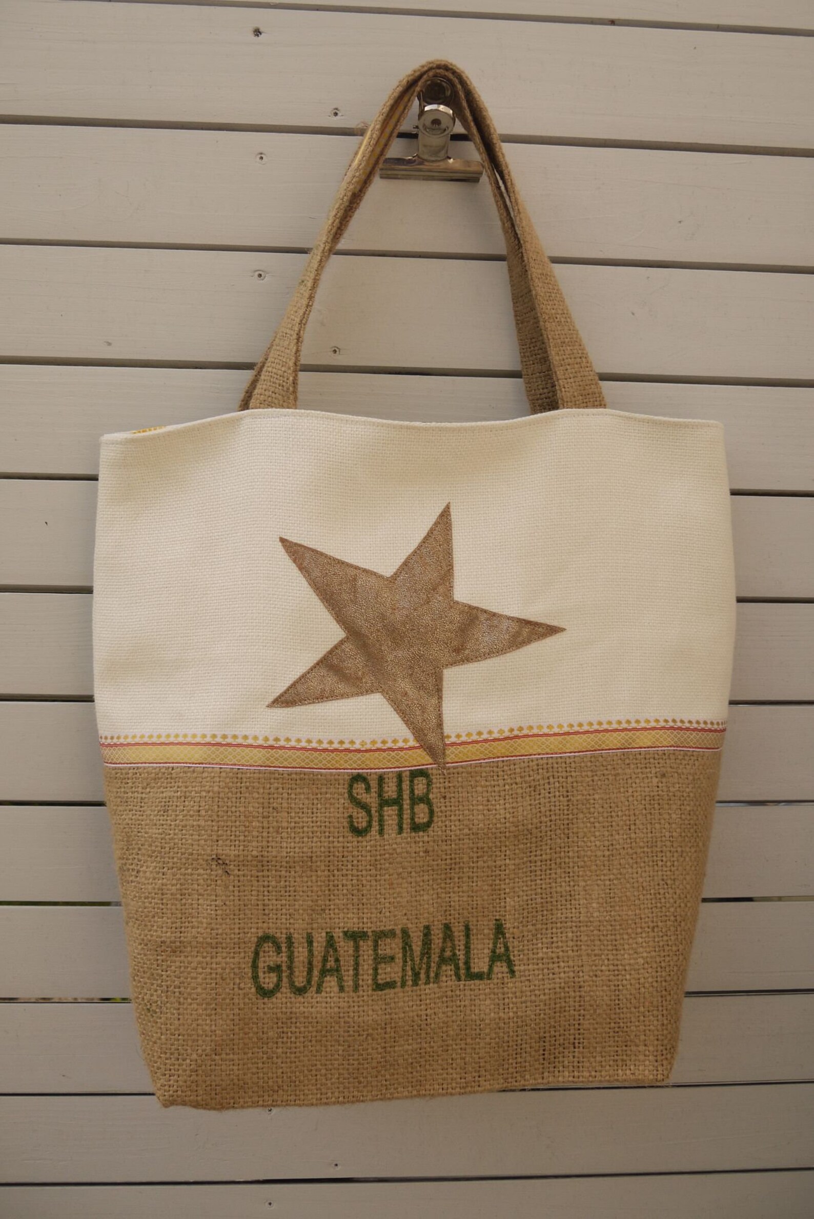Grand sac de plage modèle unique toile de jute de sac à - Etsy France