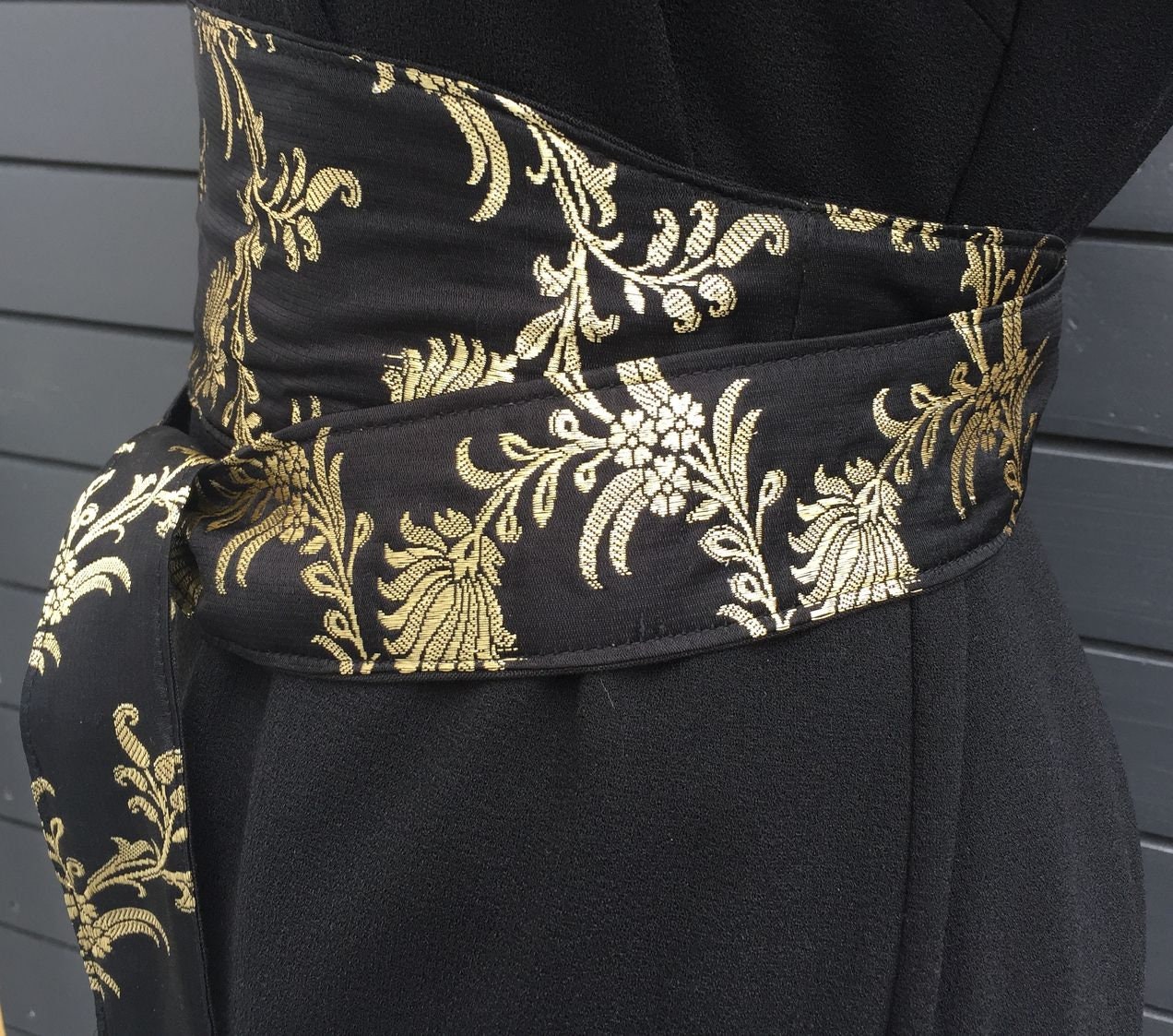 Obi Belt Fabric Belt Japanese Style Belt Black Background - Etsy