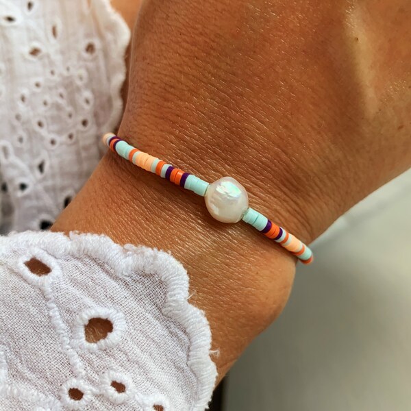 Heishi Bracelet - Etsy