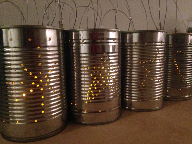 100 Upcycled Tin Can Company Event Tea Light Lantern - Etsy