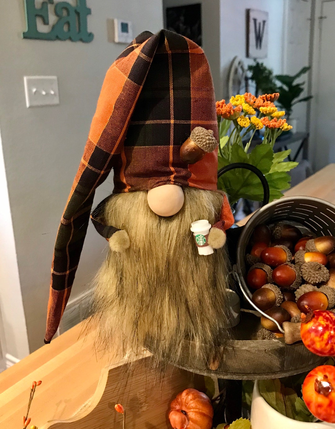 Holiday Gnome Fall Gnome Autumn Gnome Acorn Gnome Tomte - Etsy