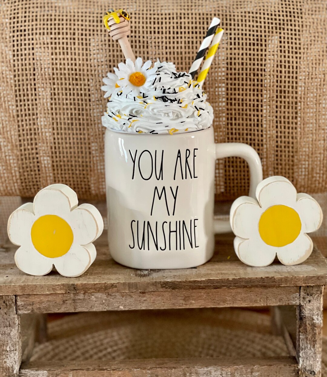 Brand New Mug Toppers, Fake Whip Topping Mug Topper, Bee Topper, Mug ...