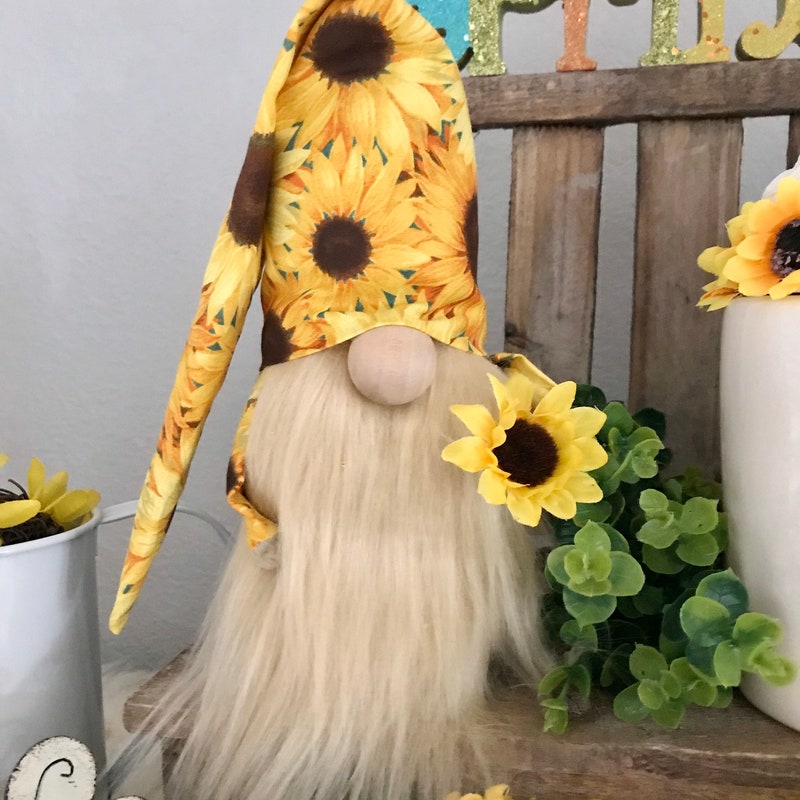 Sunflower Gnome - Etsy