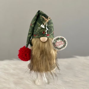Winter Gnome, Christmas Gnome, Mistletoe Gnome, Tomte, Nisse, Mistletoe ...