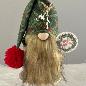 Winter Gnome, Christmas Gnome, Mistletoe Gnome, Tomte, Nisse, Mistletoe ...