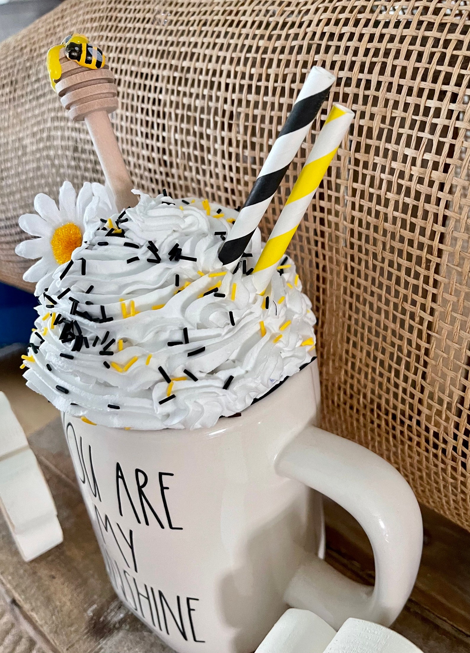 Brand New Mug Toppers Fake Whip Topping Mug Topper Bee - Etsy