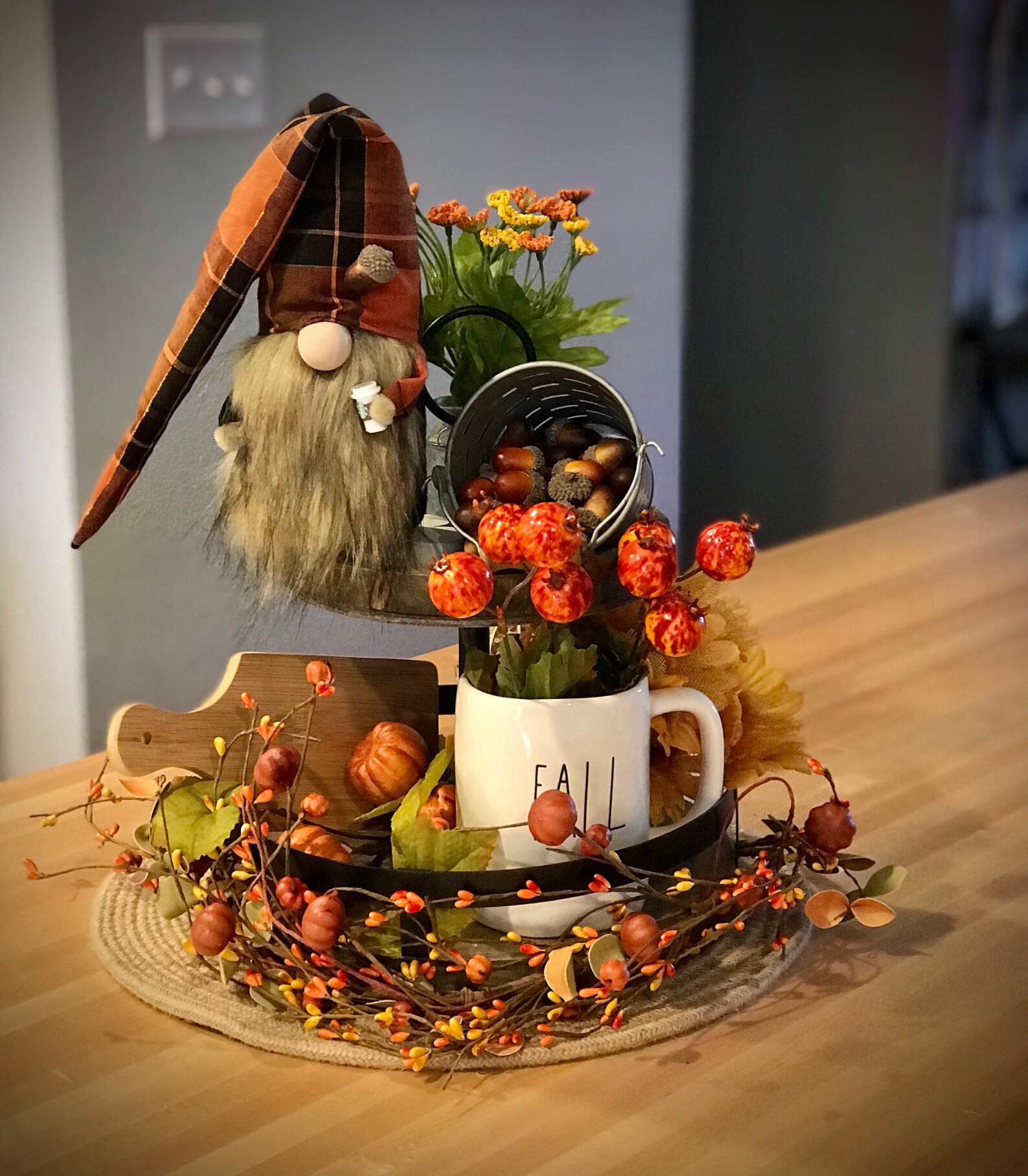 Holiday Gnome Fall Gnome Autumn Gnome Acorn Gnome Tomte - Etsy