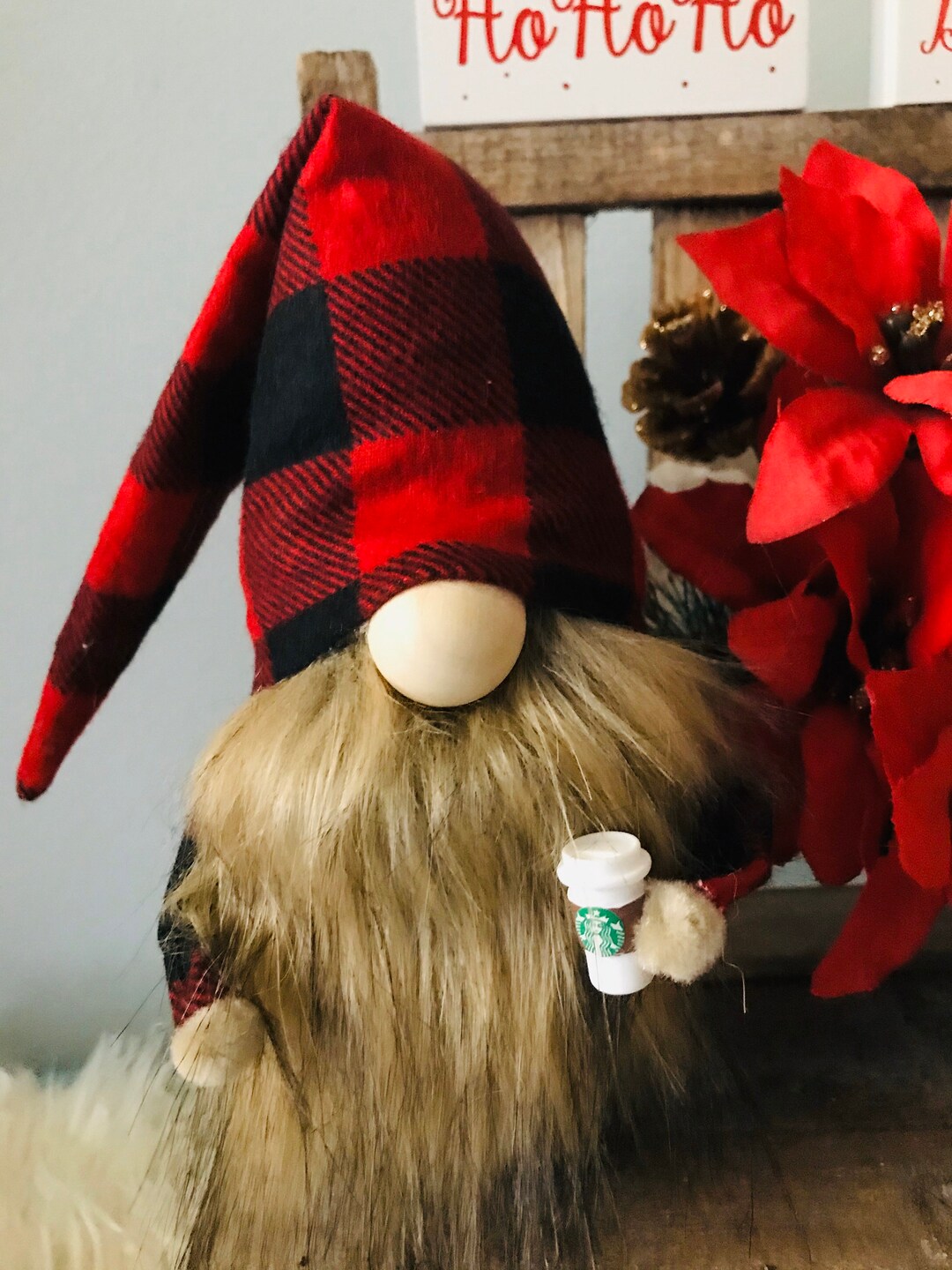 Buffalo Plaid Gnome, Winter Gnome, CHRISTMAS Gnome, Holiday Gnome ...