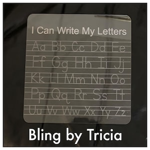 Acrylic Name Board Acrylic Alphabet Board Reusable Trace | Etsy