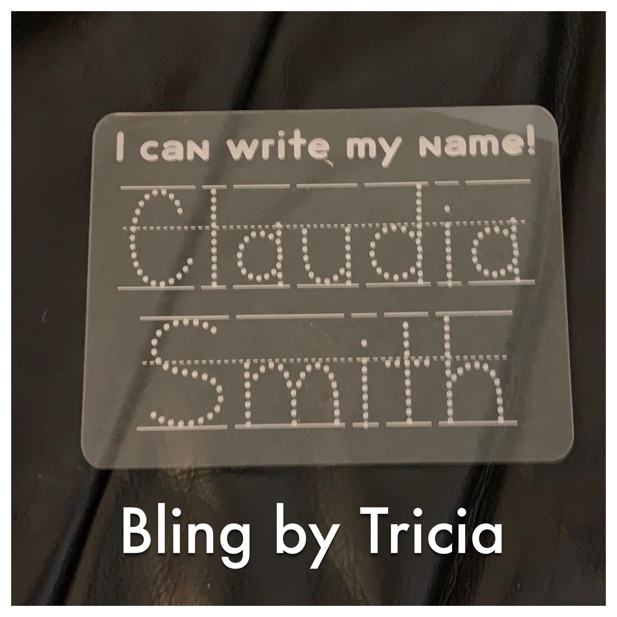 Acrylic Name Board Acrylic Alphabet Board Reusable Trace - Etsy.de