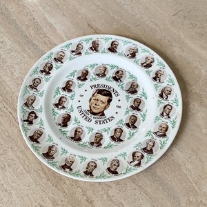 Vintage JFK Commemorative Plate: Presidents of the USA, Made in USA - Etsy