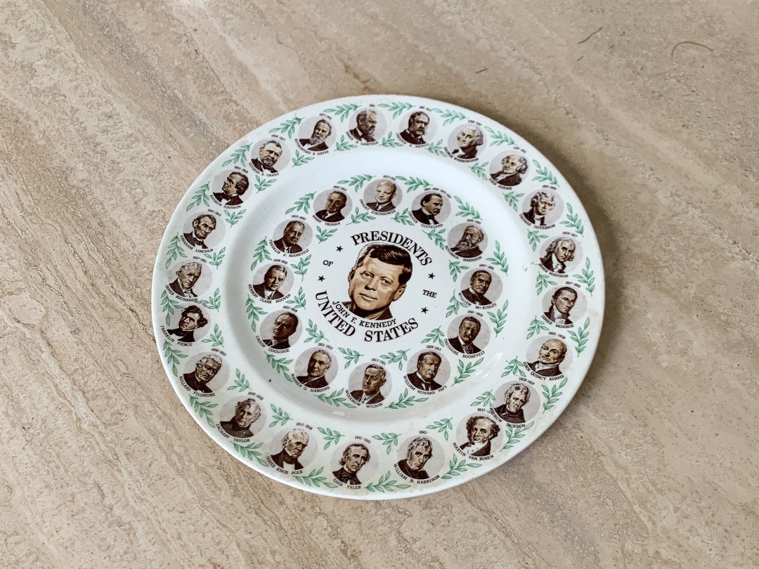 Vintage JFK Commemorative Plate: Presidents of the USA, Made in USA - Etsy