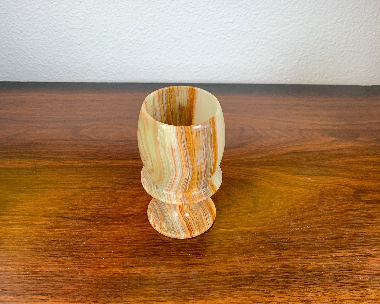 Unique Onyx Wine Glassesgoblets Set Of 6 Vintage Hand Etsy