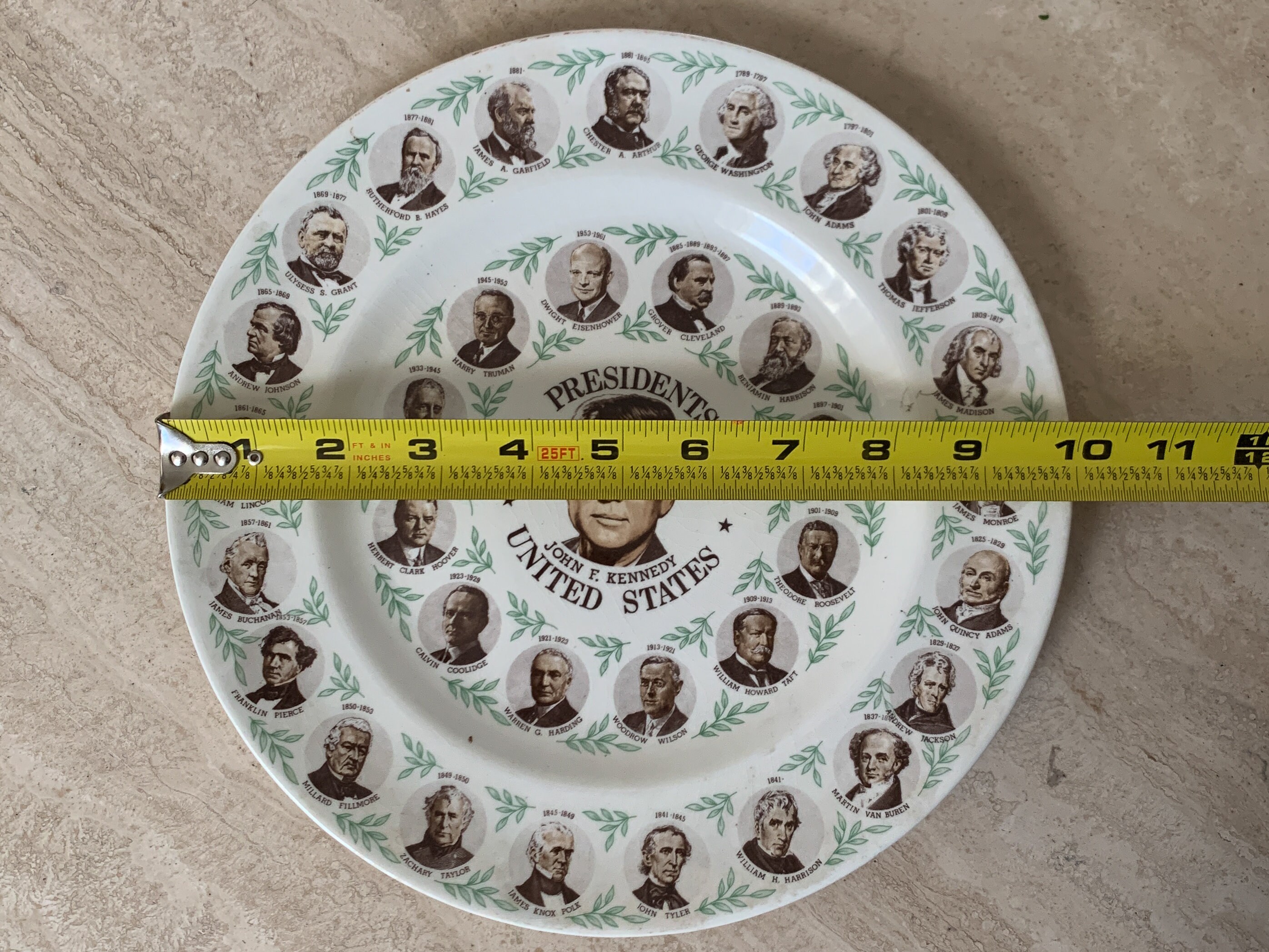 Vintage JFK Commemorative Plate: Presidents of the USA, Made in USA - Etsy