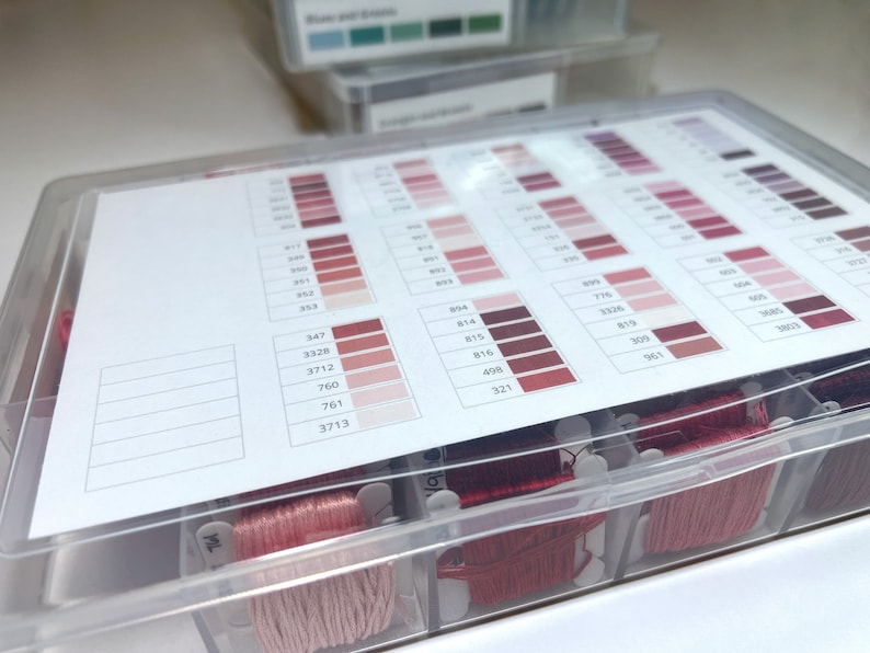 Printable DMC Box Chart (PDF Download) - Etsy