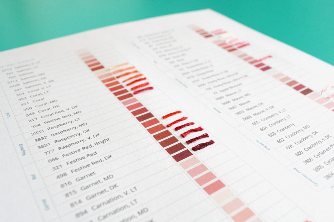 Printable DMC Color Chart (PDF Download) - Etsy