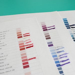 Printable DMC Color Chart (PDF Download) - Etsy