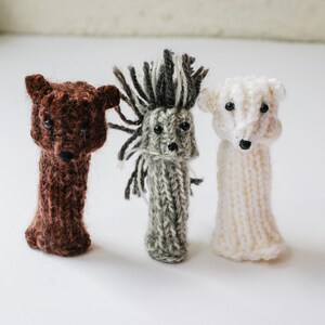 Forest Animals Finger Puppets - Polar Bear, Hedgehog, Brown Bear Set of ...