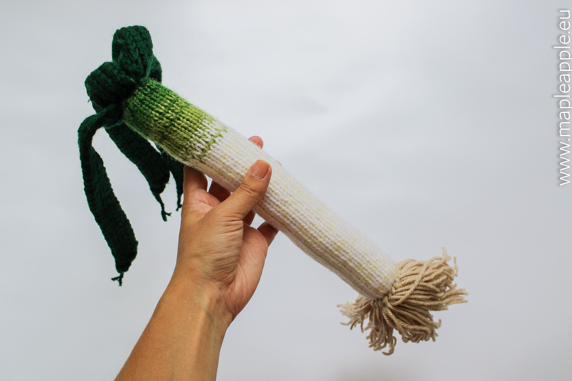 Knitted Leek - Gift for Toddler - Baby Photo Prop Soft Toy Play Food ...