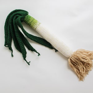 Knitted Leek - Gift for Toddler - Baby Photo Prop Soft Toy Play Food ...